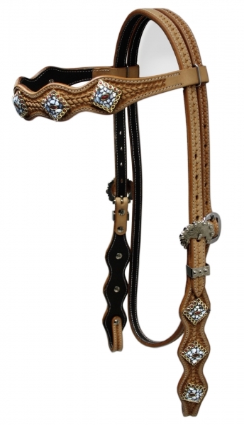 Westernová uzda na SHOW - kožená :: WESTERN STYLE & RIDE